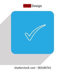 Check Mark Symbolvector Stock Vector (Royalty Free) 383180761 ...