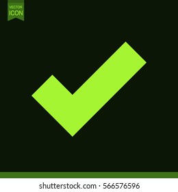 Check Mark Tick Yes Vote Vector Stock Vector (Royalty Free) 566576596 ...