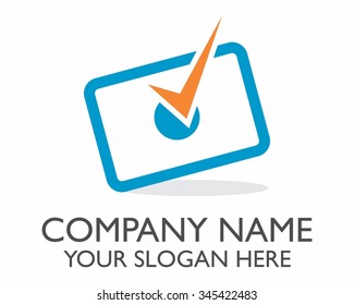 Check Mark Tv Screen Talk Logo Stock Vector (Royalty Free) 345422483 ...