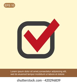 Rounded Check Mark Icon Stock Vector (Royalty Free) 704810737 ...