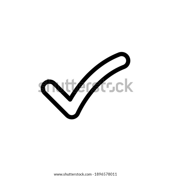 Vektor Stok Check Mark Vector Check Mark Icon (Tanpa Royalti ...