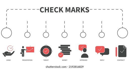 Check Marks Sign Vector Illustration Concept Stock Vector (Royalty Free ...