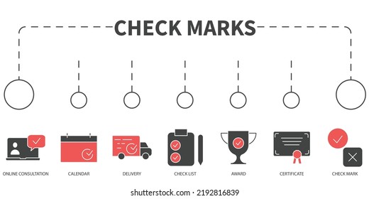 Check Marks Sign Vector Illustration Concept Stock Vector (Royalty Free ...
