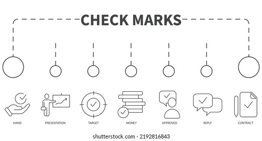 Check Marks Sign Vector Illustration Concept Stock Vector (Royalty Free ...