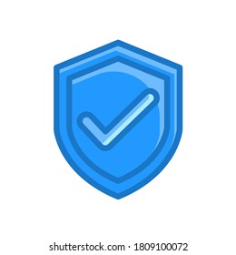Check Mk Shield Symbol Blue Color Stock Vector (Royalty Free) 1809100072 | Shutterstock