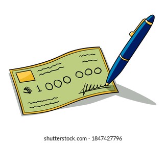 Check One Million Dollars Stock Vector (Royalty Free) 1847427796 ...