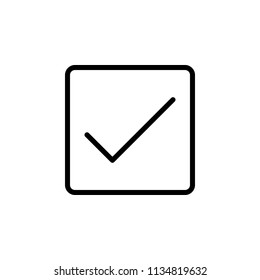 Check Outline Icon Stock Vector (Royalty Free) 1134819632 | Shutterstock