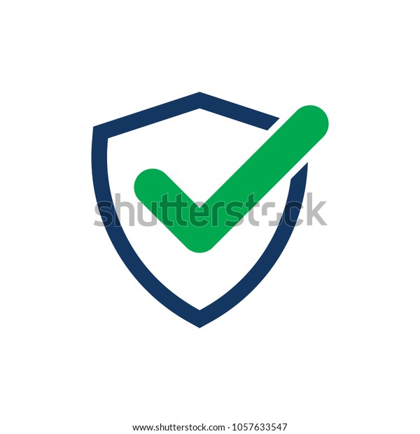 Check Shield Logo Icon Design Stock Vector (Royalty Free) 1057633547 ...