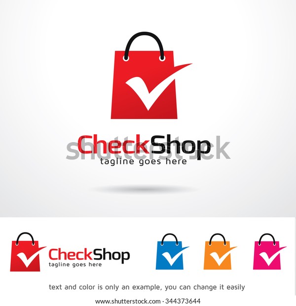 Check Shop Logo Template Design Vector Stock Vector (Royalty Free ...