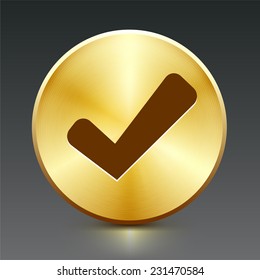 2,657 Gold Tick Mark Images, Stock Photos & Vectors | Shutterstock