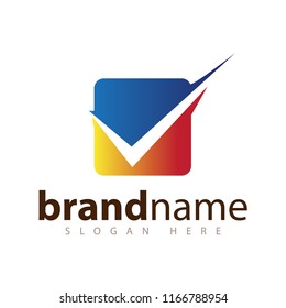 Check Square Logo Icon Vector Template Stock Vector (Royalty Free ...