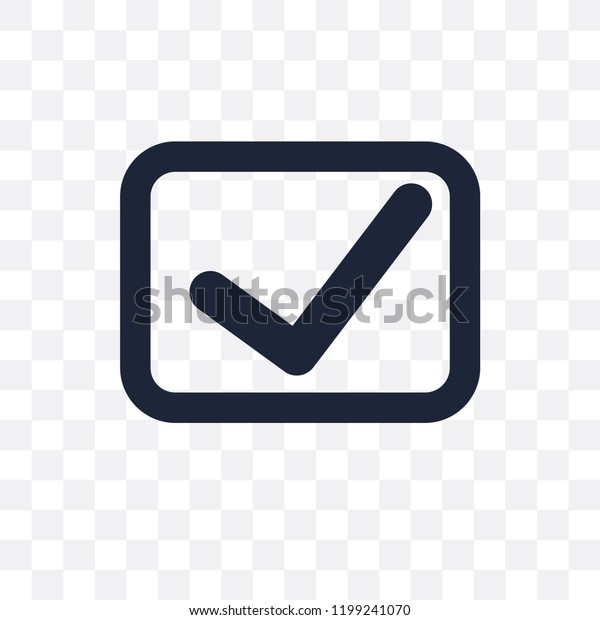 Check Square Transparent Icon Check Square Stock Vector (Royalty Free ...