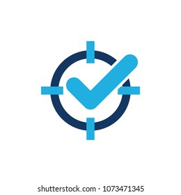 Check Target Logo Icon Design Stock Vector (Royalty Free) 1073471345 ...