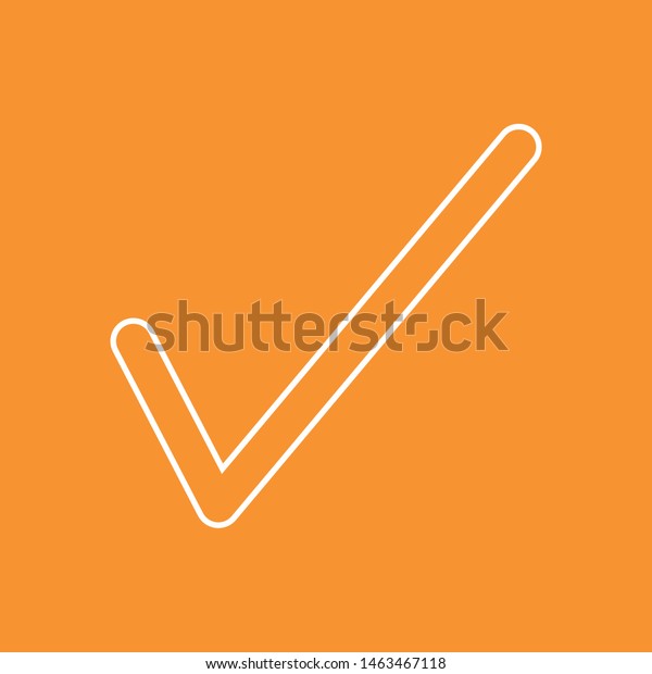 Check Thin Lines Web Social Media Stock Vector (Royalty Free ...