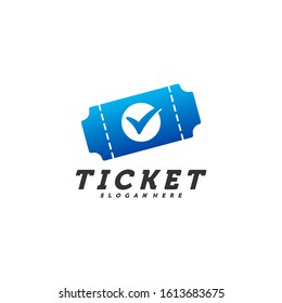 Check Tickets Logo Design Concept Vector Stock Vector (Royalty Free ...