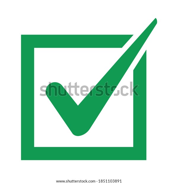 Check Vector Logo Sign Check Symbols Stock Vector (Royalty Free ...
