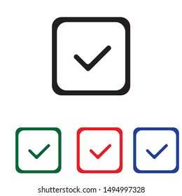 Check Yes Icon Vector Illustration Stock Vector (Royalty Free ...