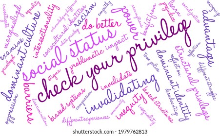Check Your Privilege Word Cloud On Stock Vector (Royalty Free ...