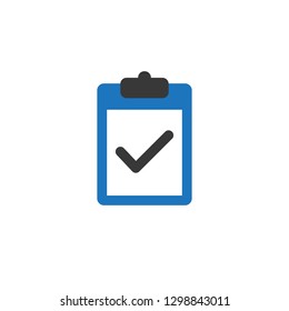 Checkboard Checklist Icon Vector Logo Template Stock Vector (Royalty ...