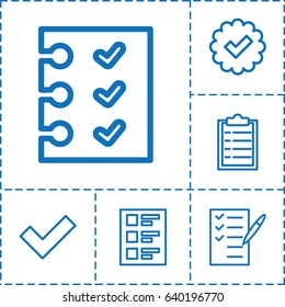 Checkbox Icon Set 6 Checkbox Outline Stock Vector (Royalty Free ...