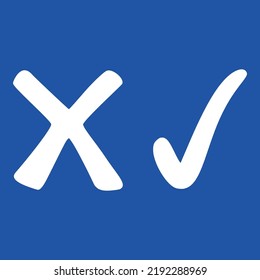 Checkbox Wrong Symbol Agreement Sign Box Stock Vector (Royalty Free ...