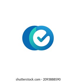 Checked Simple Vector Logo Design Stock Vector (Royalty Free ...
