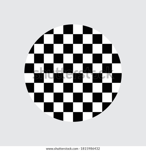 Checkerboard Circle Background Abstract Sport Banner Stock Vector ...