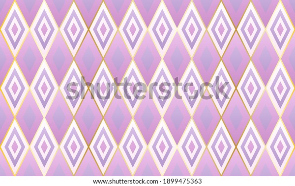 Checkerboard Rhombus Shapes Geometric Seamless Pattern Stock Vector ...