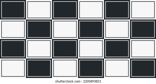 Checkerboard Simple Tile Vector Black White Stock Vector (Royalty Free ...