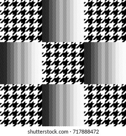 Checkered Hounds Tooth Chevron Print Seamless Stock Vector (Royalty ...