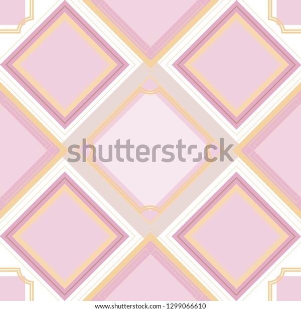 Checkered Seamless Pattern Gentle Pastel Shades Stock Vector (Royalty ...