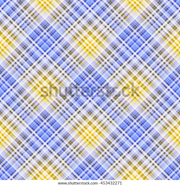 Checkered Seamless Pattern Interwoven Colored Thin Stock Vector ...