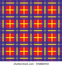 Checkered Shades Red Blue Vector Pattern Stock Vector (Royalty Free ...