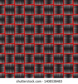 Checkered Textured Embroidery Style Vector Seamless Stock Vector ...
