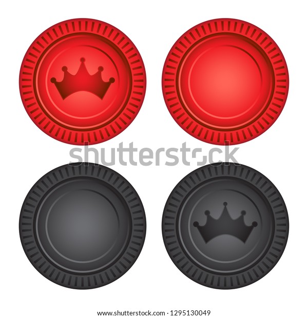 Checkers Board Game Pieces Vector Illustration Stock Vector (Royalty ... Checkers Board Game Pieces Vector Illustration Stock Vector (Royalty ...