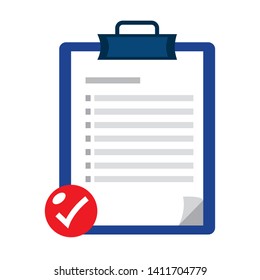Checklist Icon Cartoon Vector Illustration Stock Vector (Royalty Free ...