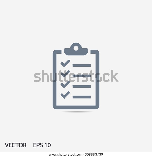 Checklist Icon One Set Web Icons Stock Vector (Royalty Free) 309883739 ...