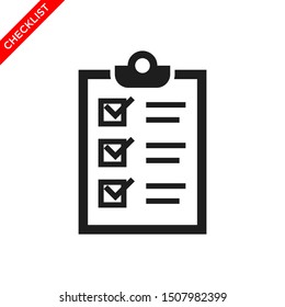Checklist Icon Trendy Flat Design Stock Vector (Royalty Free ...