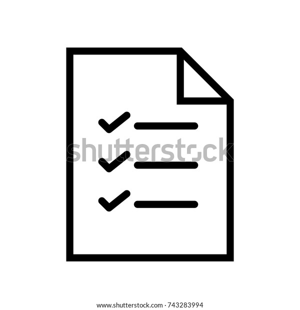 Checklist Icon Checklist Icon Vector Trendy: Stock-Vektorgrafik ...