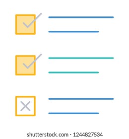 Checklist Option Tick Stock Vector (Royalty Free) 1244827534 | Shutterstock