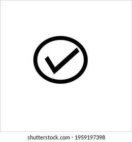 Checklist Symbol Icon Inside Black Circle Stock Vector (Royalty Free ...
