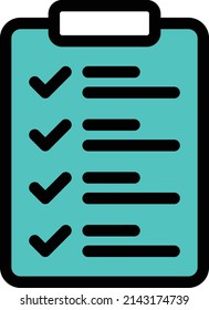 Checklist Vector Illustration Isolated On Transparent Stock Vector ...