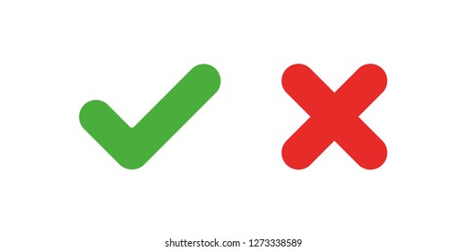 Checkmark Crossmark Icons: vector de stock (libre de regalías ...