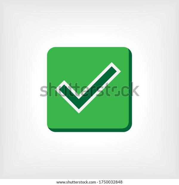 Checkmark Icon Agree Symbol Yes Okay Stock Vector (Royalty Free ...