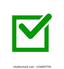 Checklist Icon Green Check Mark Sign Stock Vector (Royalty Free) 1899770518