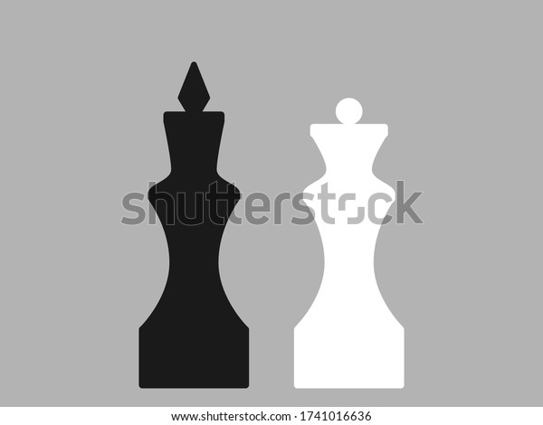 Checkmate Vector Stock Illustration Queen King Stock Vector (Royalty ...