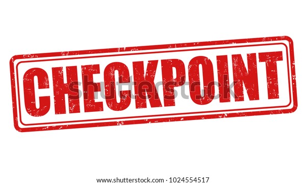 Checkpoint Sign Stamp On White Background Stock Vector (Royalty Free ...