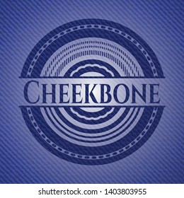 Cheekbone Emblem Denim High Quality Background Stock Vector (Royalty ...
