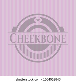 Cheekbone Pink Emblem Vector Illustration Detailed Stock Vector ...