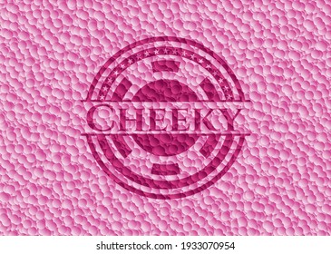 Cheeky Pink Badge Bubbles Background Vector Stock Vector (Royalty Free ...